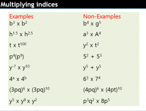 Multiplying indices – TickTockMaths
